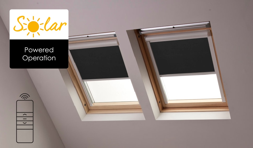 Solar Powered Velux Skylight Blinds From Bloc Blinds